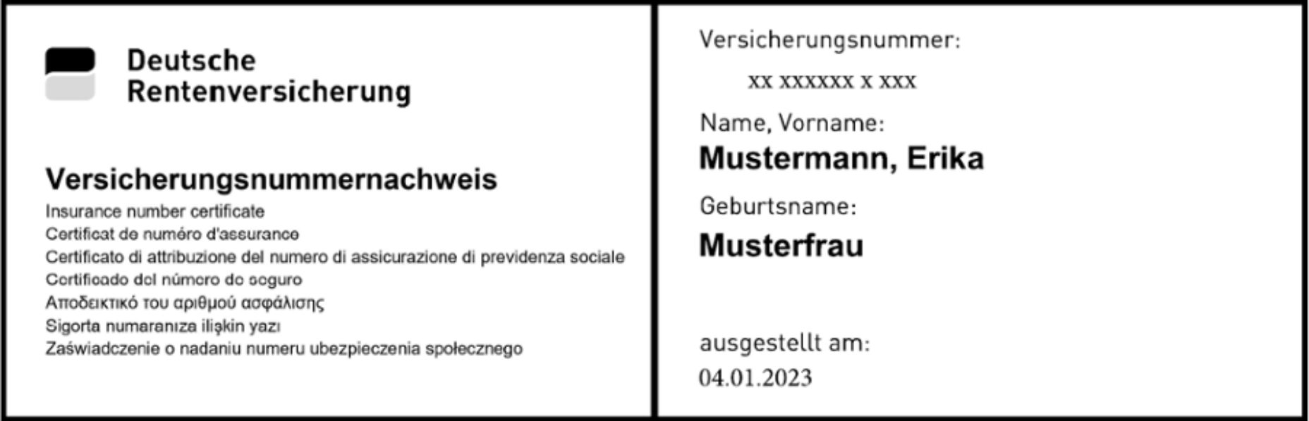 Versicherungsnummernachweis ersetzt SV-Ausweis - Minijob Magazin